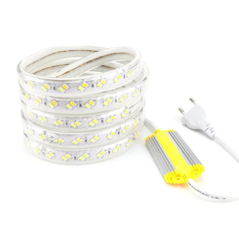 220 Volt LED Strip Lamp 3 Colors Replacement with EU Power Plug Warm ...