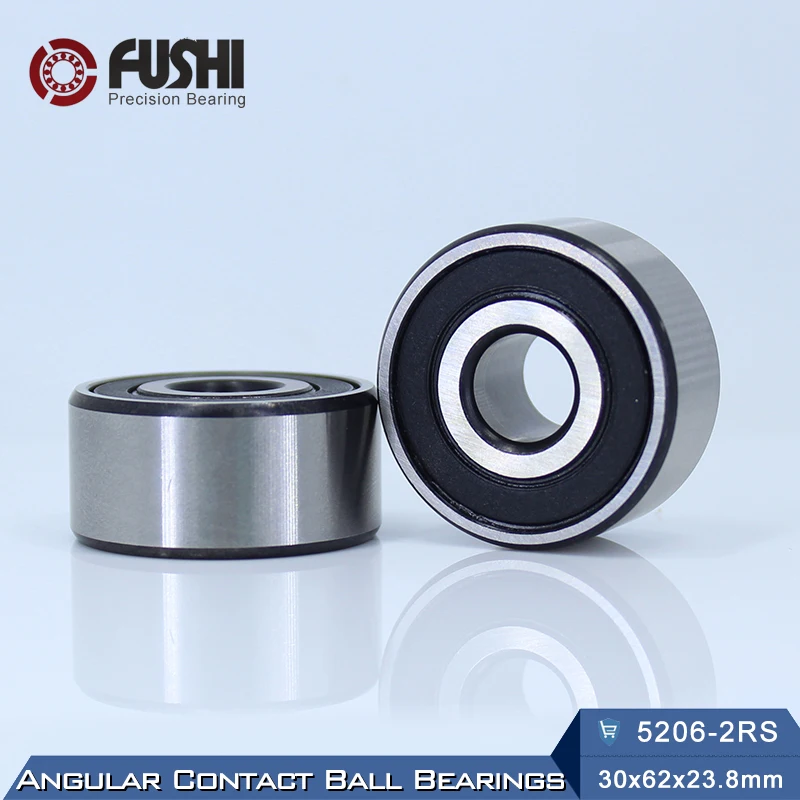 3056206 Replacement Bearing 3206A-2RS1TN9 Double Row Angular Contact ...