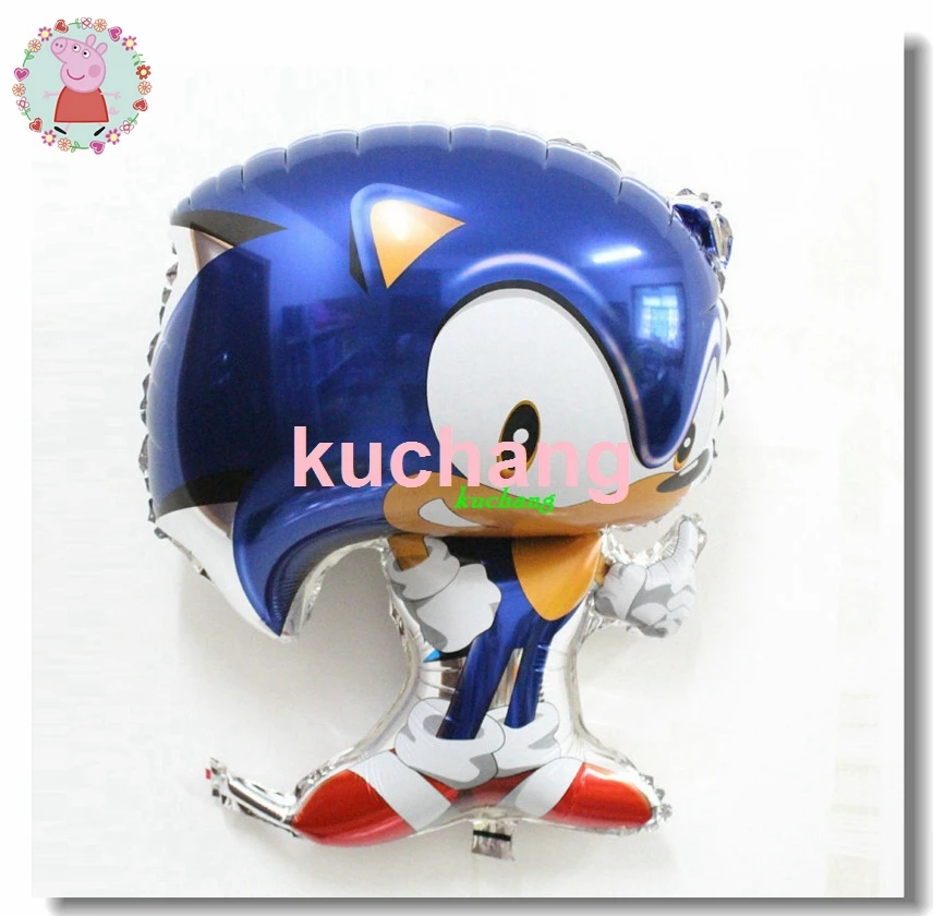Wholesale!10pcs 68*50cm Sonic Balloon for Party Decorations Mylar ...