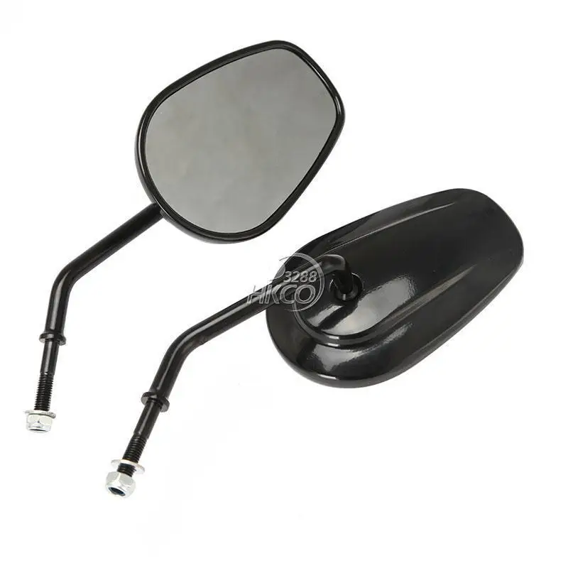 Free Shipping Motorcycle Black Rearview Side Mirror For Harley Dyna