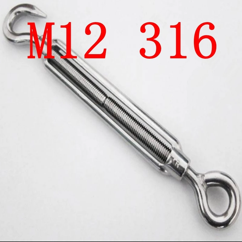 M12 SS 316 OC tensor caja abierta, ACERO INOXIDABLE 316 OJO/GANCHO ...