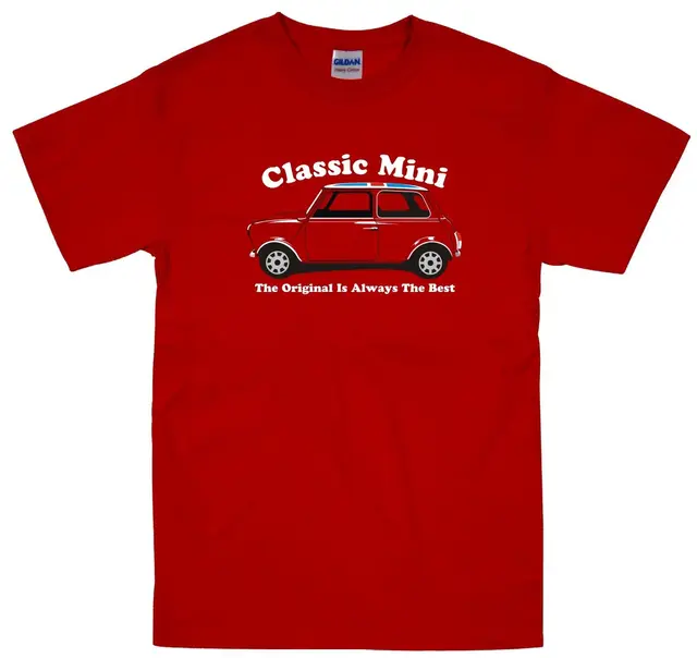 2018 New Mens T Shirts Classic Mini 1000 Cooper 60's Retro Car T Shirt ...