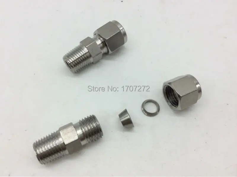 free-shipping-1-4-BSPT-x-6mm-8mm-10mm-Double-Ferrule-Tube-Pipe-Fittings ...