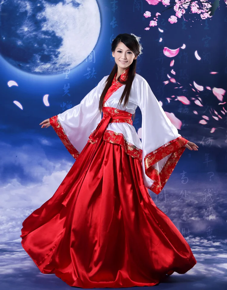 Traje de baile de grado superior, ropa china antigua de talla grande ...