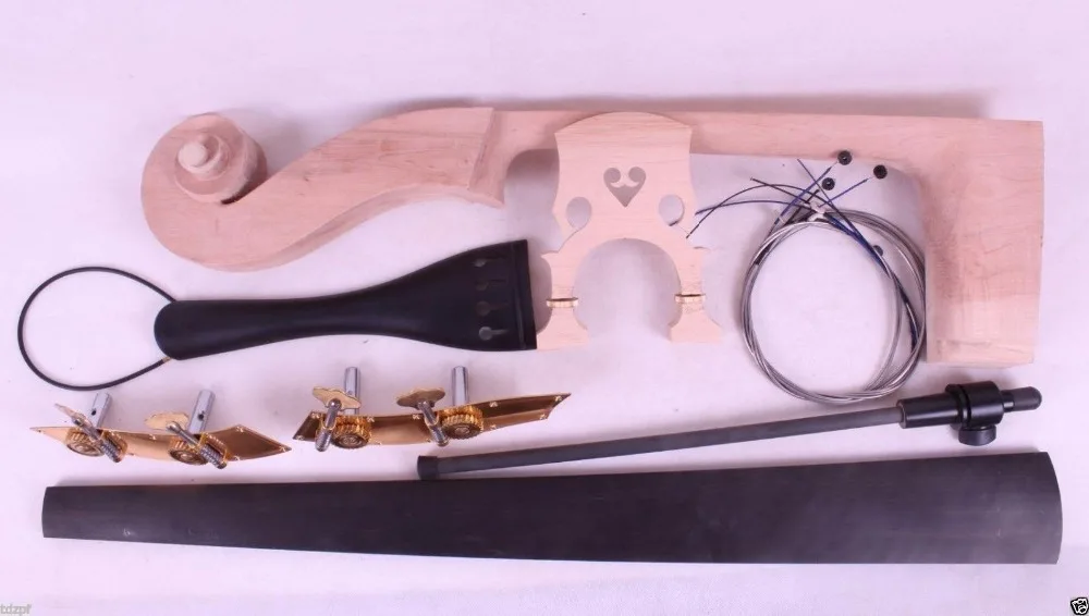 upright Double bass neck Fingerboard peg tailpiece bridge endpin string ...