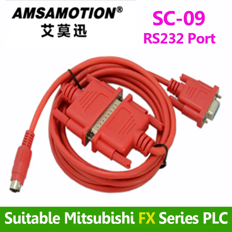 1pack USB-SC09 Suitable Mitsubishi FX/A Series PLC Programming Cable FX A Serial Cable ...