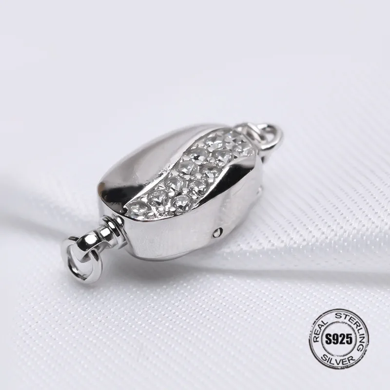 925 Sterling Silver Ball Clasps For Necklace Bracelet Chain Buckle Hook ...