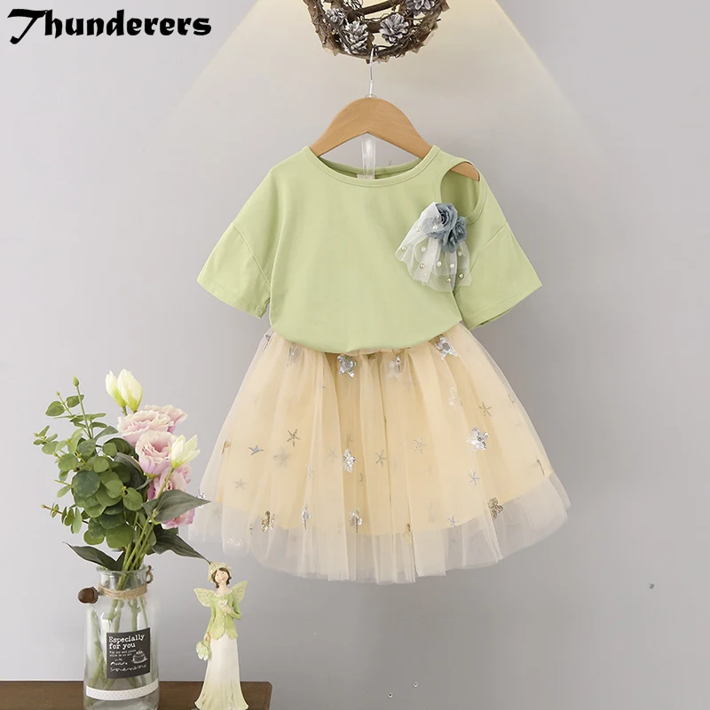 Girls Clothes 2018 Brand Girls Clothing Sets Kids Clothes Stars Sequins ...