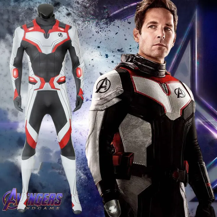 Avengers Endgame Quantum Realm Costume Captain Marvel Cosplay Captain ...