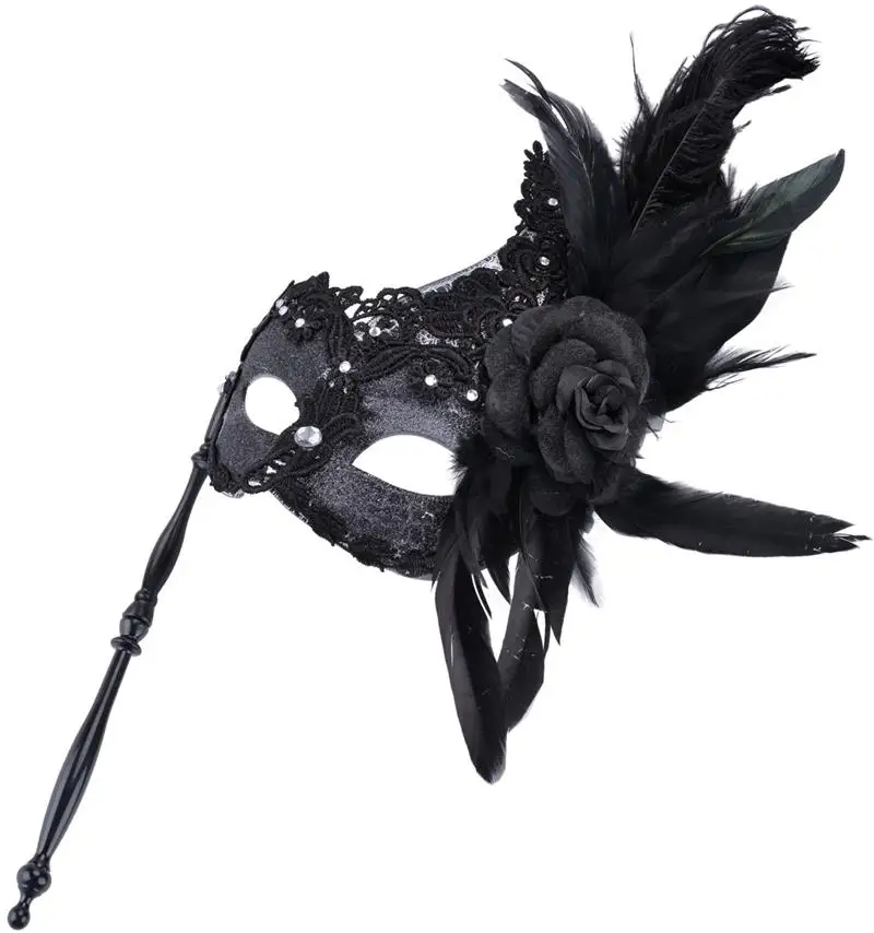 FunPa Womens Princess Mask Ball Masquerade Half Face Venetian Lace ...