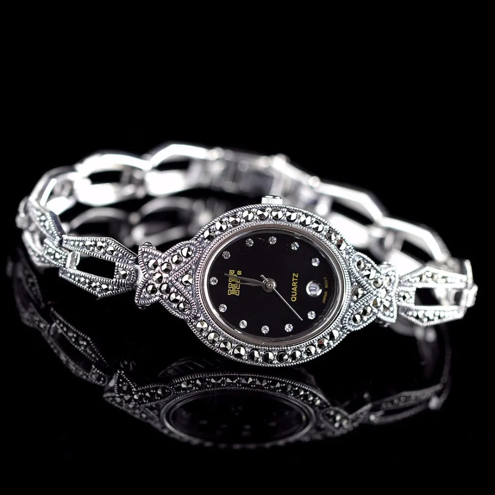 New Limited Edition Classic S925 Silver Pure Thai Silver Heart Bracelet ...