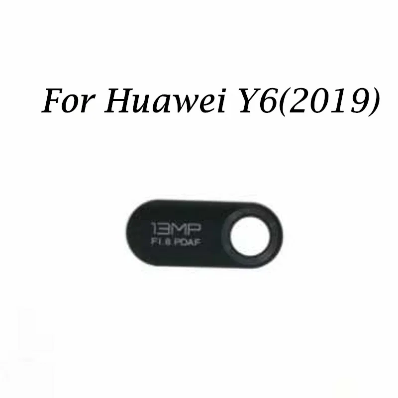 10 Uds MIXUEWEIQI para Huawei Y6 2019 Lente de Cristal de la cámara trasera lente de cristal con ...