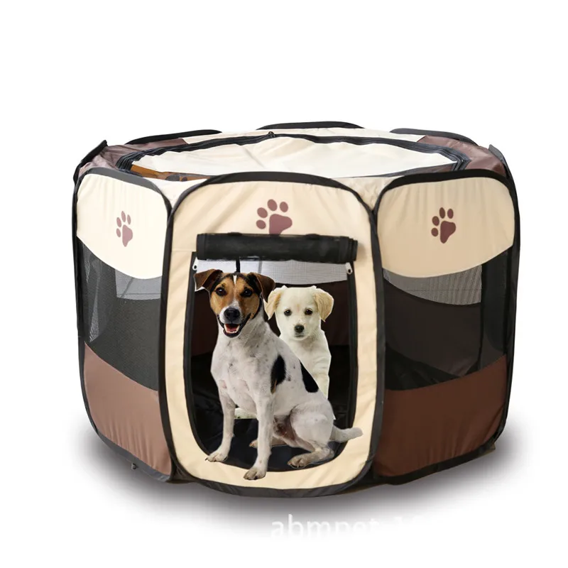 Foldable eight point pet fence dog tent portable waterproof dog kennel ...