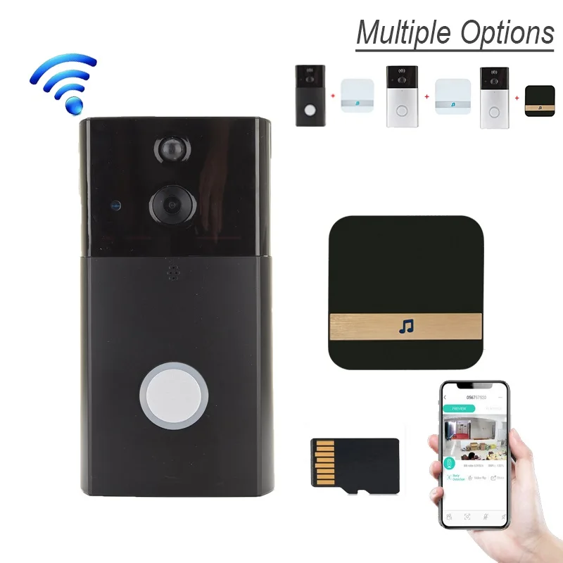 720P wireless doorbell IP Video Intercom WI FI Video Door Phone Door ...
