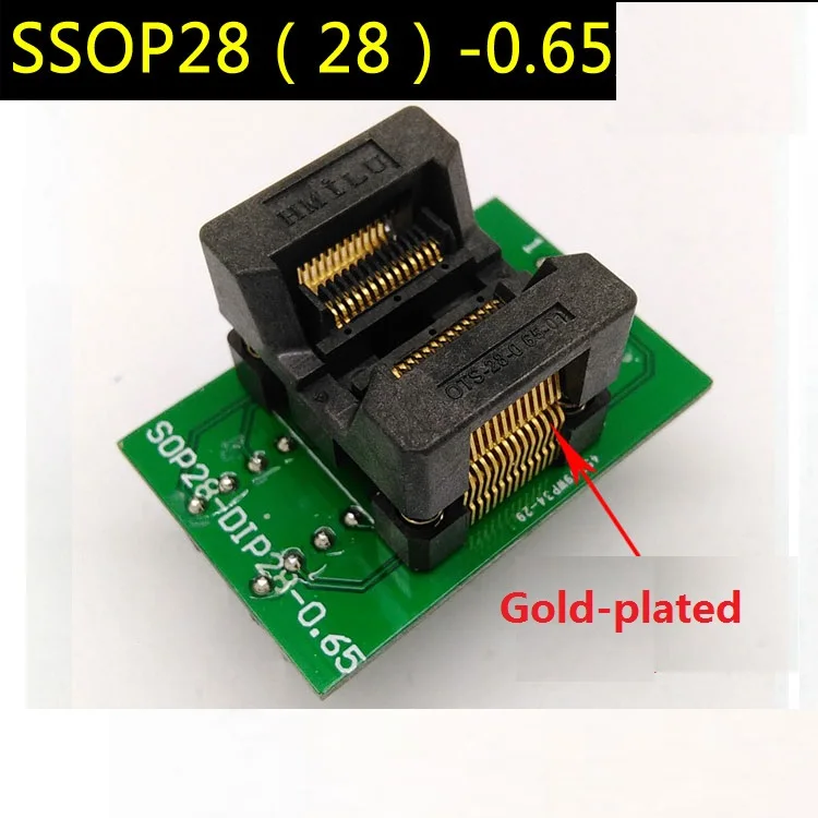 Ssop28 To Dip28 Tssop28 Burning Recorder Chip Test Base Ots28-0.65-01 ...