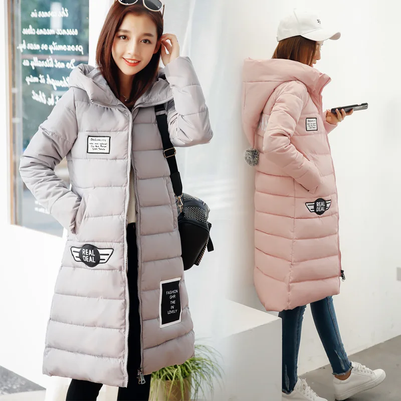 Mujeres de La Manera Capa Caliente Pom Pom Con Capucha Larga Parka de ...