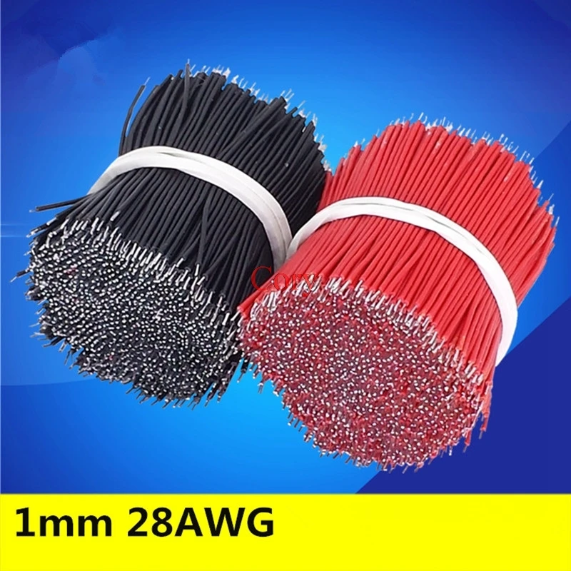 50pcs-1mm-Max-Wire-0-1mm-Double-end-28AWG-Bundle-of-wire-Fly-jumper ...