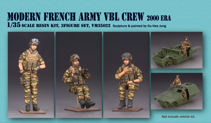 1/35 Modern French Army Crew soldier toy Resin Model Miniature Kit ...
