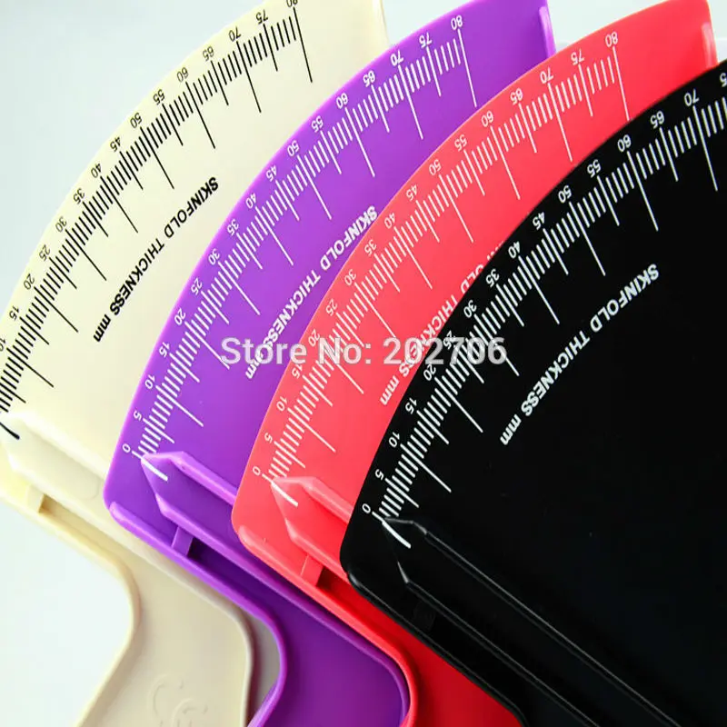 New colors 0-80mm Slim Guide Skinfold Caliper Measure PLICOMETRO Body ...