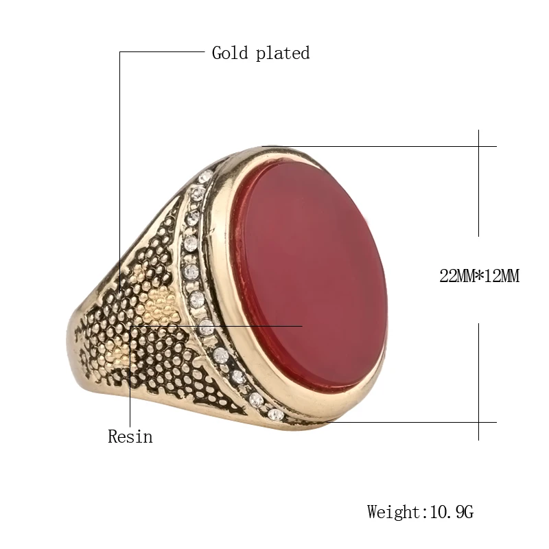 2018 New Arrivals Indian Jewelry Vintage Big Signet Wedding Ring Big ...