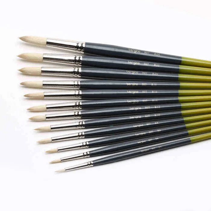 12pcs/set Watercolor Paint Brush Oil Brush for Drawing Good Gift for ...