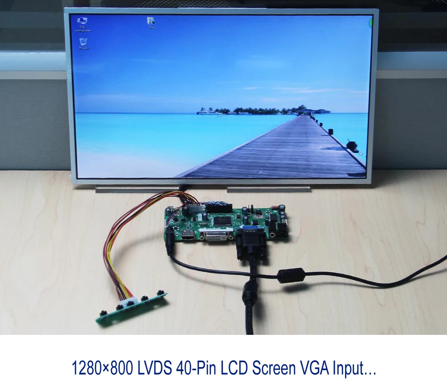 Для LP156WH4-TLA1/TLB1 WLED 40Pin LVDS HDMI DVI VGA M. NT68676 экранный ...