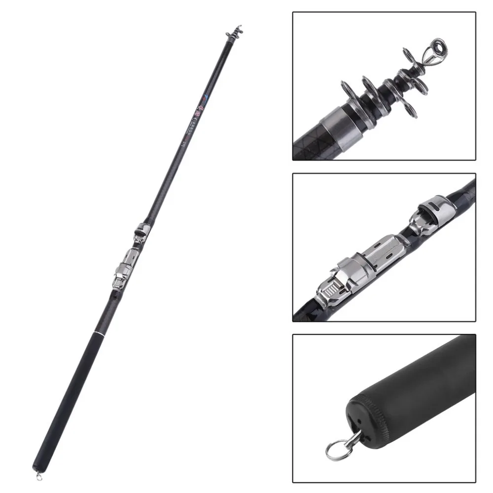 OUTAD 2.7M/3.6M Portable Metal Fishing Rod Folding Adjustable Rod ...