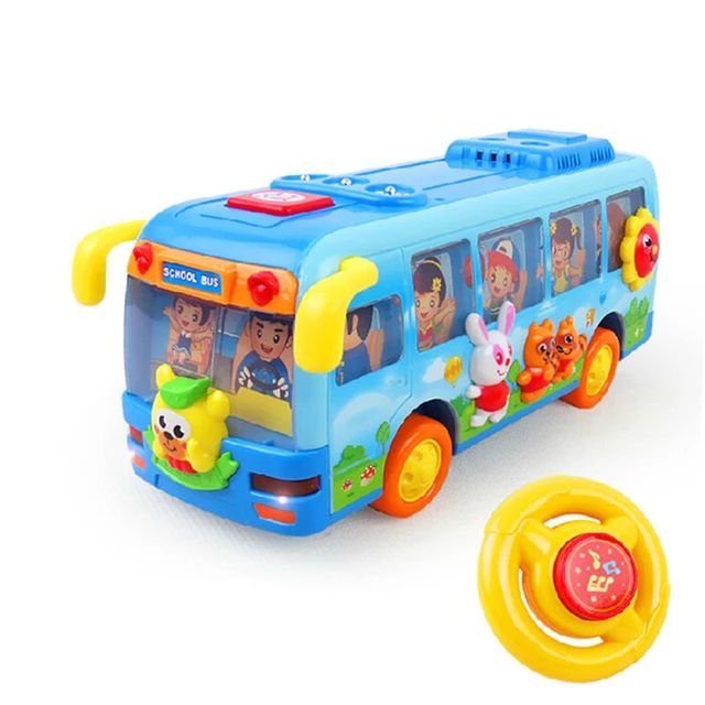 Lovely Children Happy School Bus Shaking Diecast Model Kids Educational ...
