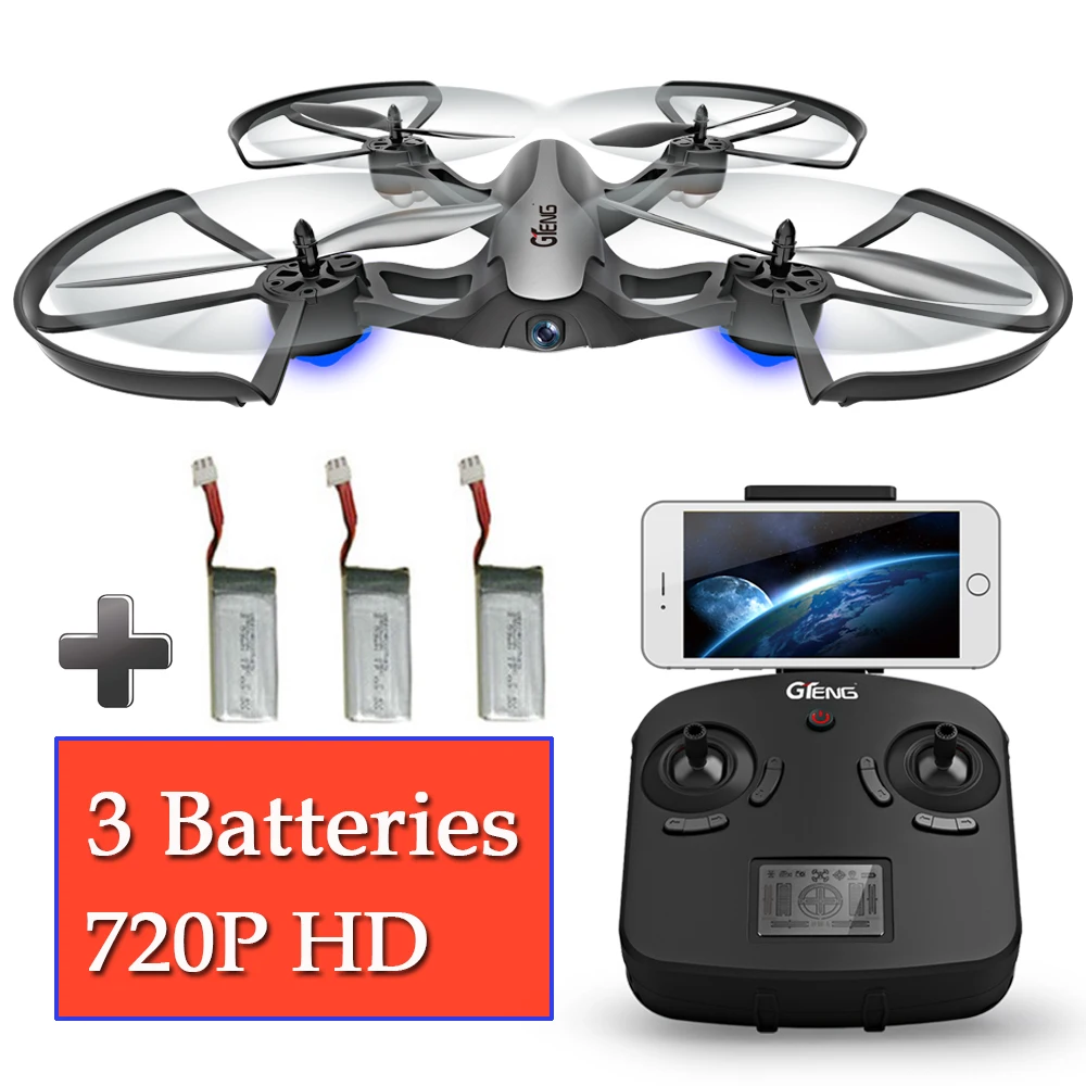 3 Batteries Fpv Wifi Quadcopter With Camera Drone Dron Quadrocopter ...