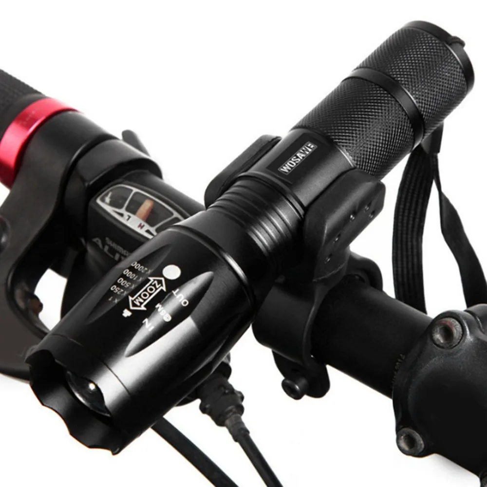 WOSAWE BCD 011 Waterproof T6 Bicycle Torch Long Shot Bike Front Lamp ...