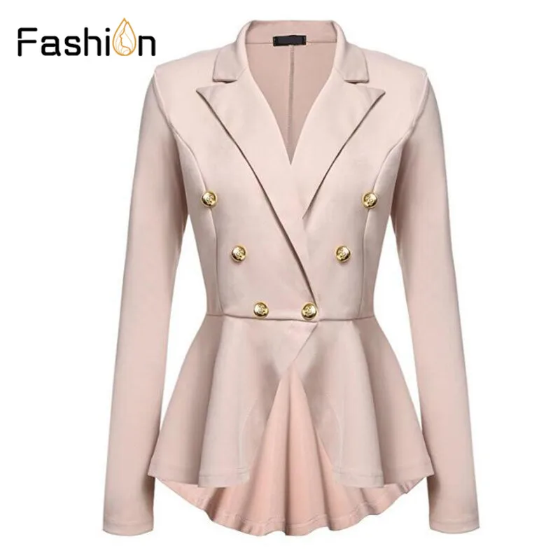 2019 Fashion Slim Fit Women Blazer Jackets Womens White Ladies Blazers ...