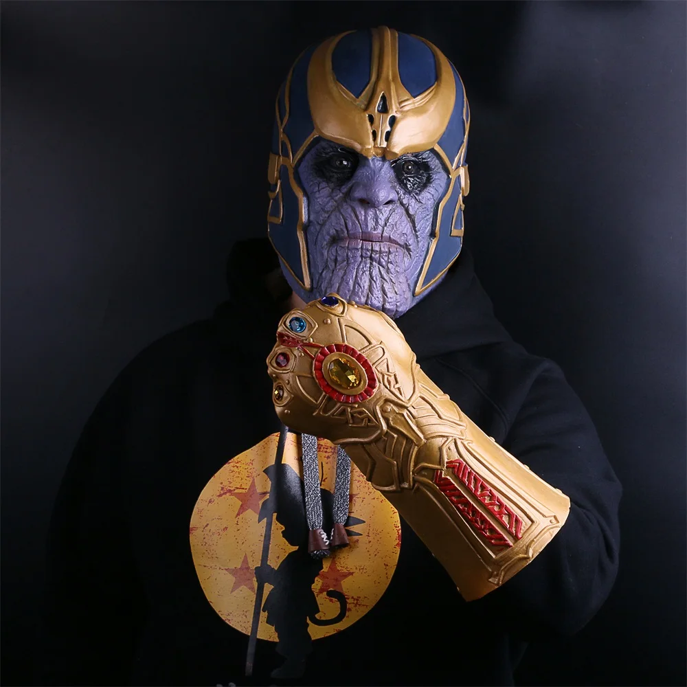 The Avengers Thanos Infinity Gauntlet Cosplay Gloves Prop Halloween ...
