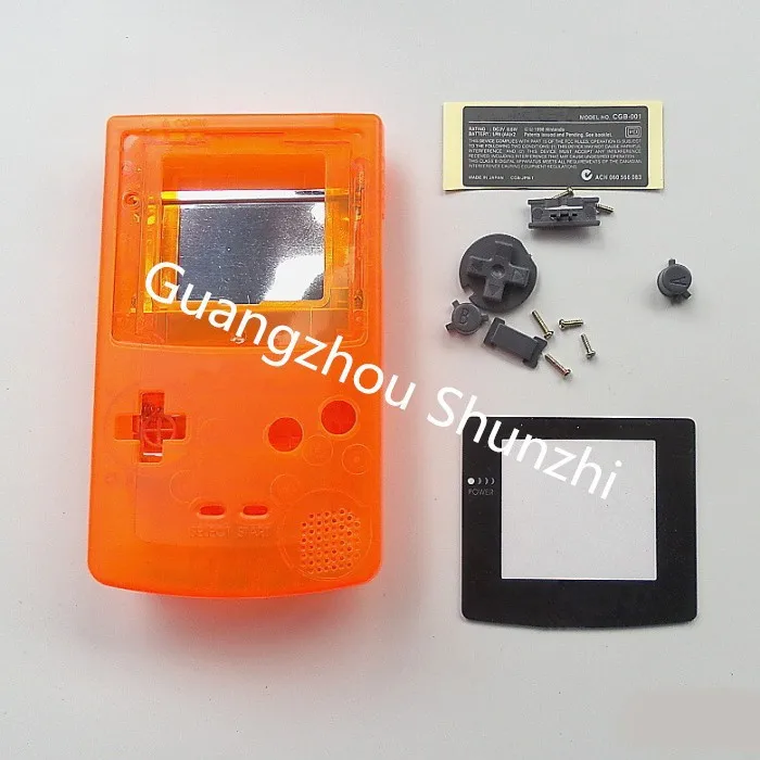Crystal White Clear Housing for GBC Gameboy Color Housing Case Shell ...