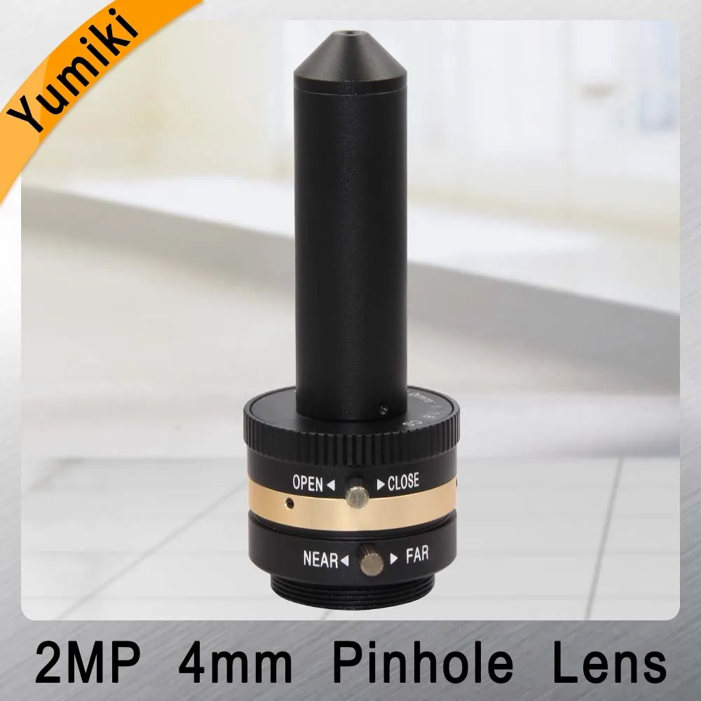 Yumiki 2.0 Megapixel Manual Iris Pinhole Lens 4mm 1/3" Cs Mount Lens ...