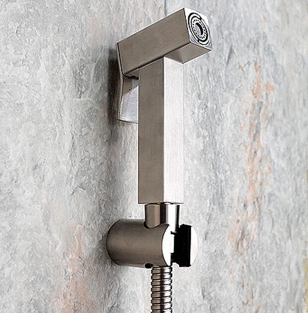 304 stainless steel brushed nickel Bidet Hand Shower Bidet Faucet and ...