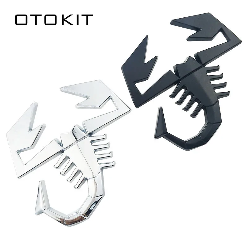 Alloy New 3D Scorpio Shield Shape Badge Sticker Car Tailgate Rear ...