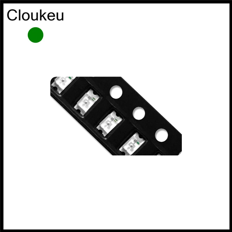 50 Stücke 1206 Emerald Green SMD led lampe perlen 3216 smaragd grüne ...