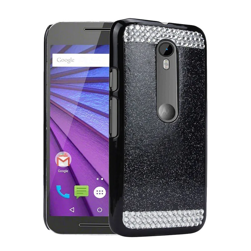 Hillsionly 2016 New Crystal Rhinestone Case Cover for Motorola Moto G 3 ...