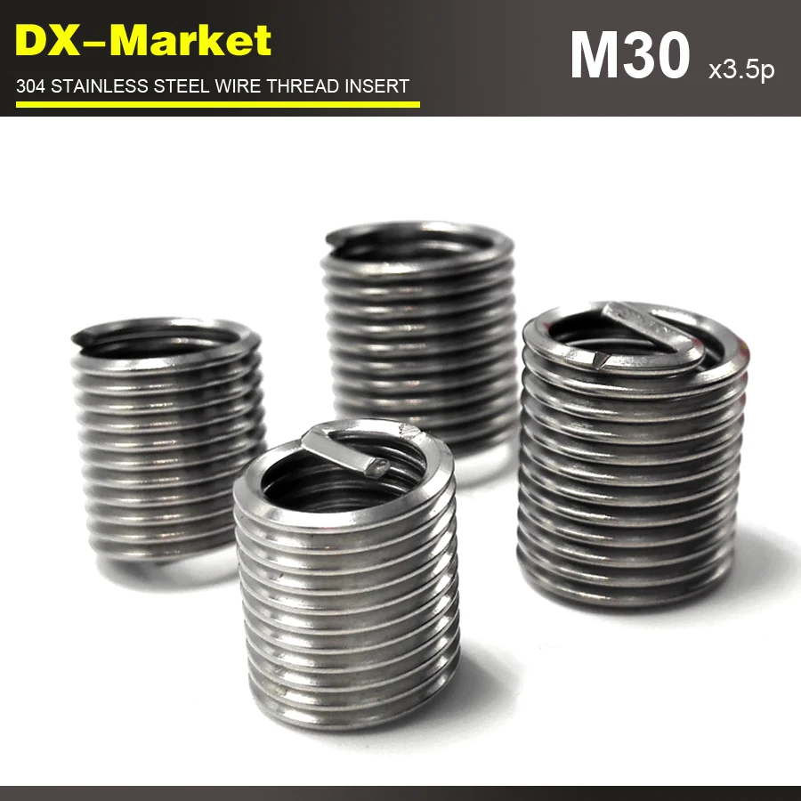 M30*3d *3.5p , 5pcs ,m30 Thread Insert , 304 Stainless Steel Repair ...