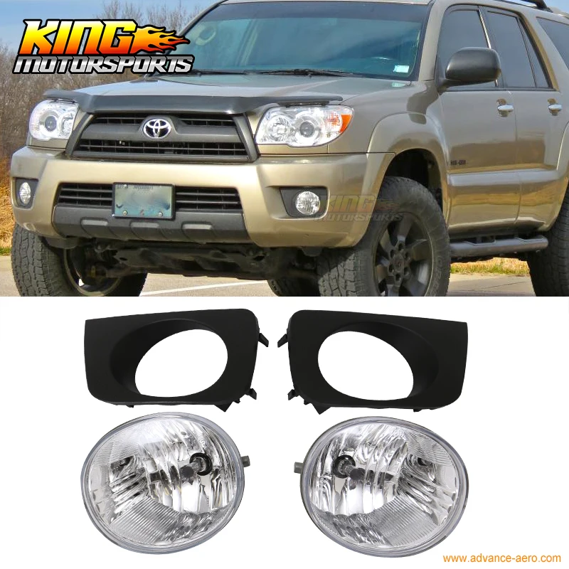 For 06 09 07 08 Toyota 4Runner Front Fog Light Lamp Pair LH RH 9006 12V ...