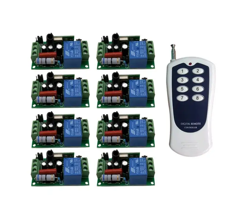 AC 220 V 10 A 1 channel RF Wireless Remote Control Receiver lighting ...