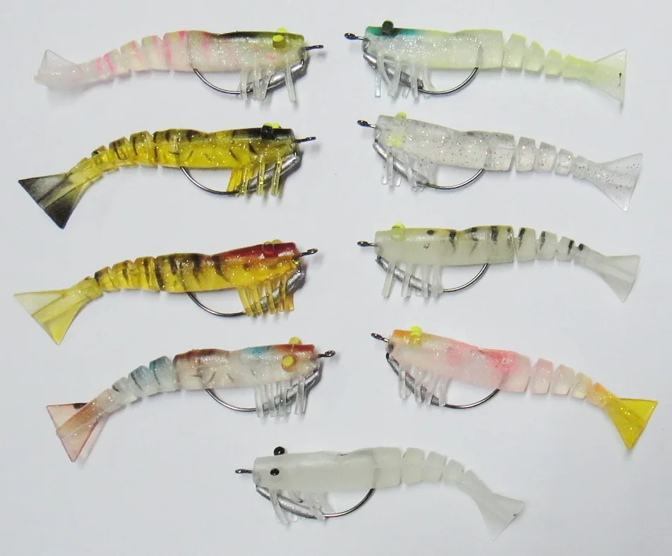 89mm 10g 9 Pcs Lot Zerek Style Saltwater Lure Soft Plastic Lure Bait