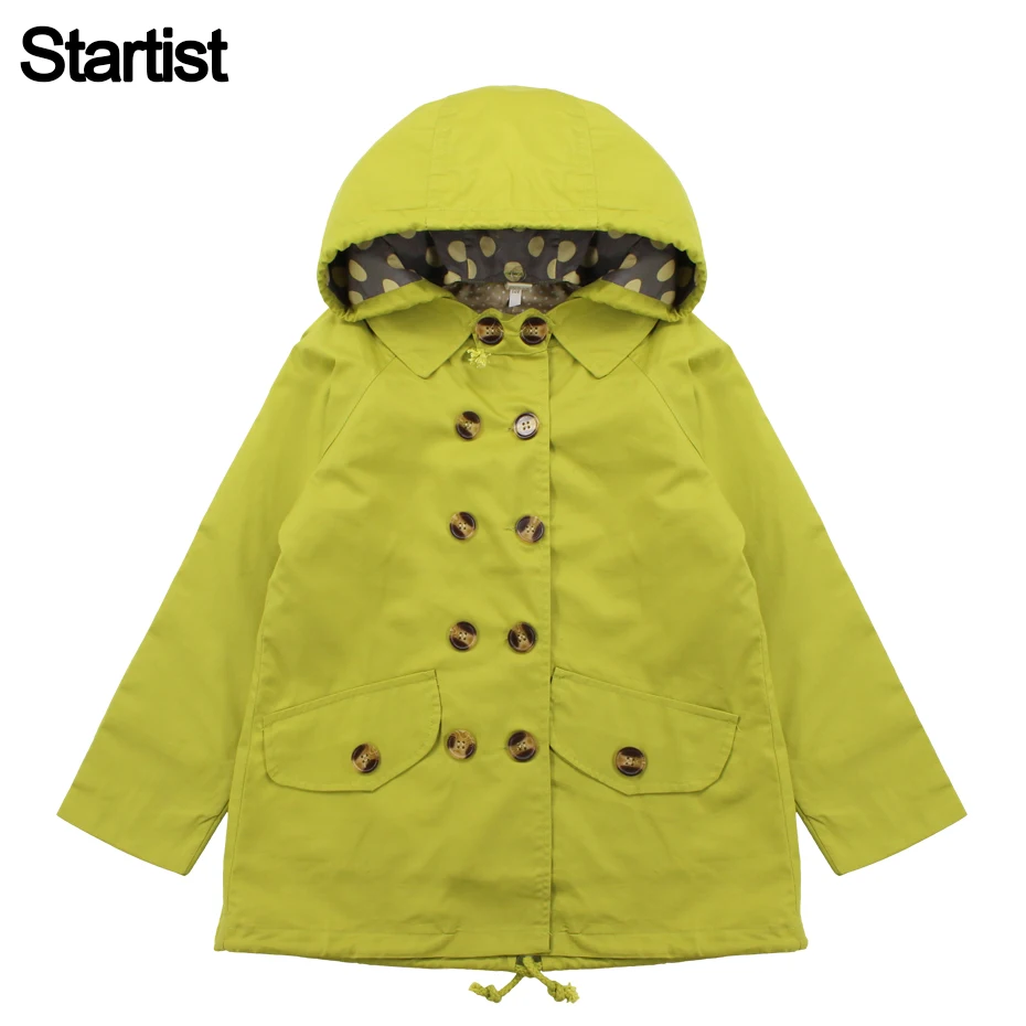 Girls Jackets Solid Double Breasted Girl Jacket Kids Hooded & Outerwear ...