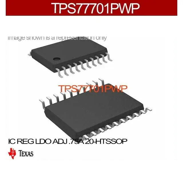 TPS77701PWP IC REG LDO ADJ .75A 20 HTSSOP TPS77701P 77701 TPS7770 ...