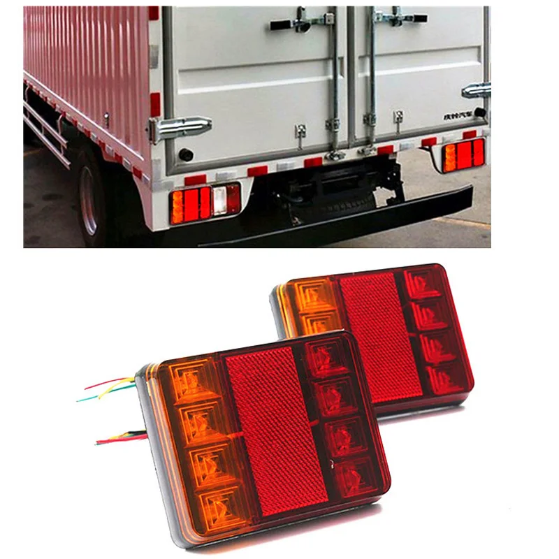 Universal fit 12v Lorry Truck RV Trailer Van Bus Rear tail turn signal ...
