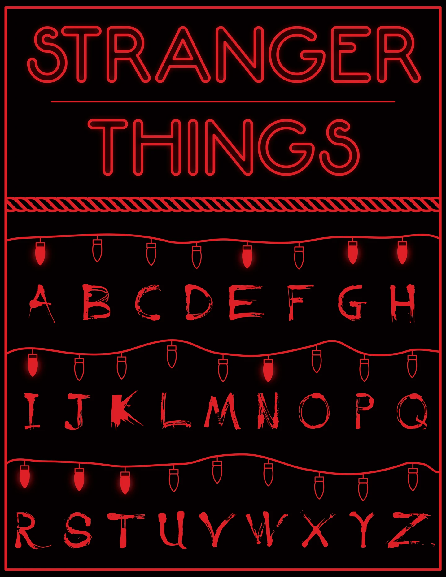 Stranger Things Science Sci-fi Propaganda Poster Classic Retro Vintage ...