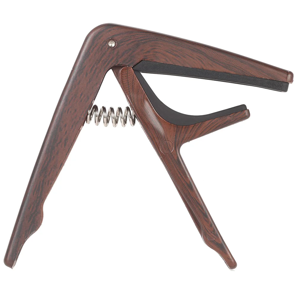 Spring Clamp Capo – Plastic & Steel Body with Wooden Print - MyCapos