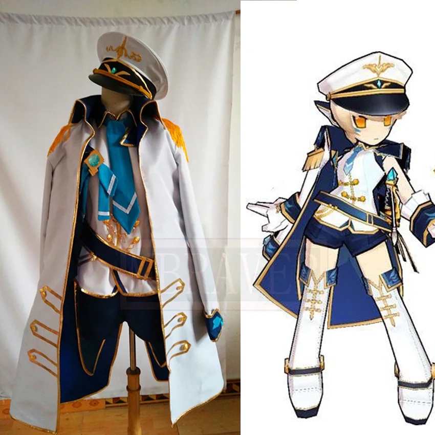 ELSWORD Eve Navy Cosplay Costume Party Halloween Uniform Outfit Cosplay ...