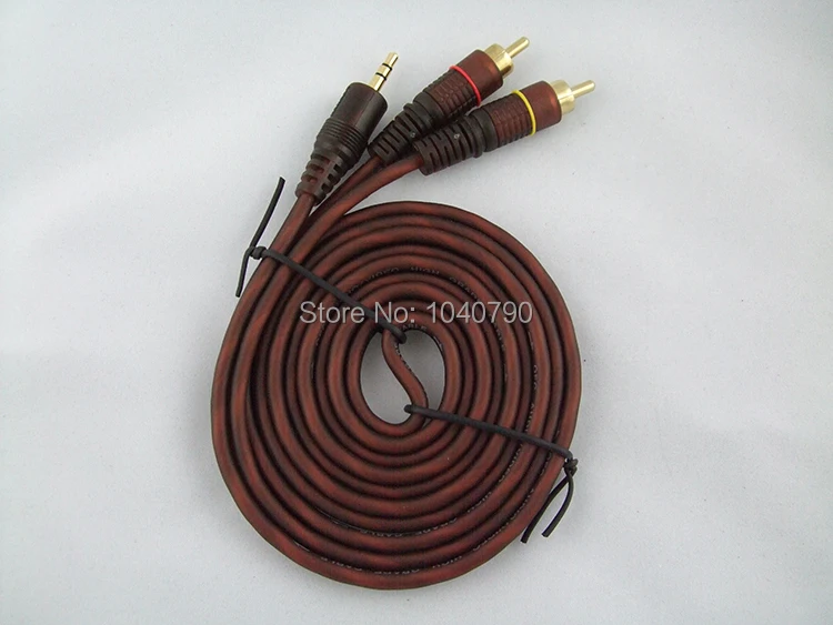 3-5-mm-to-Double-lotus-Audio-line-Computer-speakers-line-Speakers-sound ...