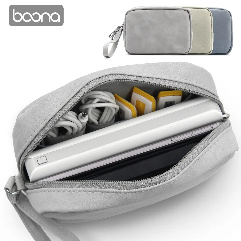 Boona Nubuck PU Oxford Power Bank Bag HDD Protector Case Hard Drive ...